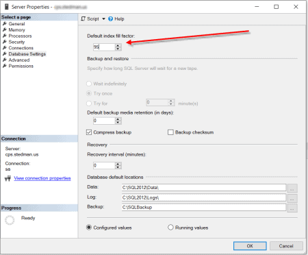 FILL FACTOR - SQL Server