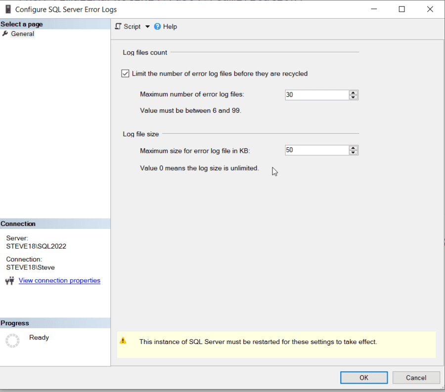 Optimize SQL Server Error Log Size for Better Diagnostics
